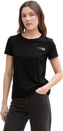 Tom Tailor Damen 1046576 T-Shirt, 14482 - Deep Black, S EU