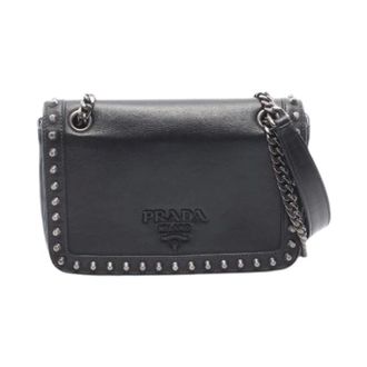 Prada unisex, Pre-owned, Noir, Taille: ONE Size Sac bandouli&egrave;re en cuir Glace Calf Pre-owned
