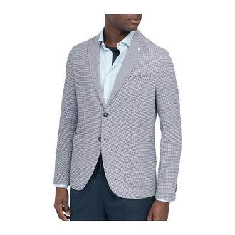 Manuel Ritz Marineblau Jacke Americana Stil - - Jackets - Herren - Grau - M