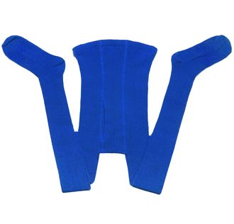 Weri Spezials Herrenstrumpfhose Baumwolle mit Eingriff Herren Strumpfhose in mehreren tollen Muster und Farben (50-52, Royalblau Rippe)
