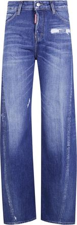 Dsquared2 Femme, Jeans, Bleu, Taille: 44 FR Jeans droits