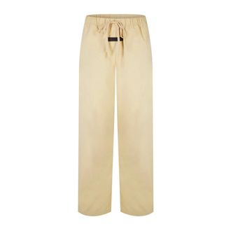 Fear of God Logo Relaxed Hose Sandfarbene Hosen - - Trousers - Damen - Beige - S