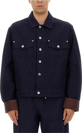 J.W.Anderson Homme, Vestes, Bleu, Taille: M Veste &agrave; revers
