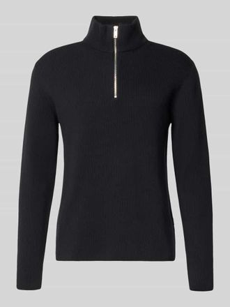 Lindbergh Strickpullover mit Stehkragen und Rei&szlig;verschluss