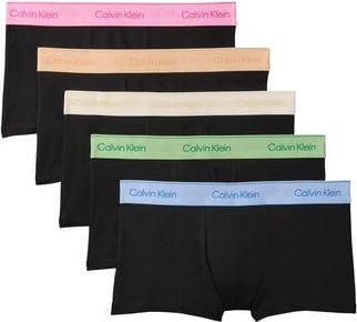 Calvin Klein Lot de 5 cale&ccedil;ons en coton m&eacute;lang&eacute;