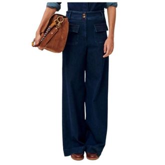 Sessun Hoch taillierte ausgestellte Denimhose - - Jeans - Damen - Blau - XS