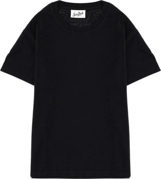 MC2 Saint Barth Femme, Tops, Noir, Taille: 40 FR Emilie Cotton Jersey T-Shirt