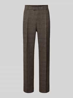 Mc Neal Anzughose im Allover-Look mit B&uuml;gelfalten