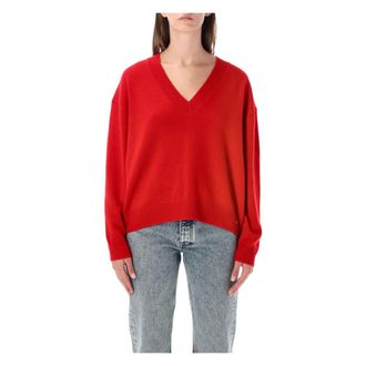 Anine Bing Lee Sweater - Femme - Pulls - Rouge - Taille: 38 FR