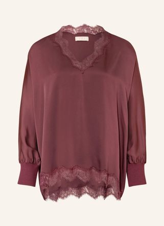 IVI Collection Ivi Collection Blusenshirt Mit Seide rot