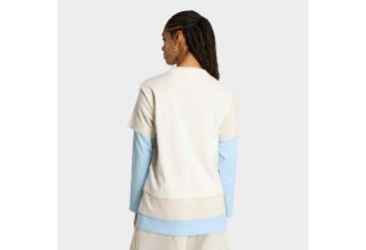 adidas Originals Langarmshirt LOOSE FIT LONGSLEEVE, LAGENLOOK mit Rundhalsausschnitt, aus Baumwolle, normale L&auml;nge