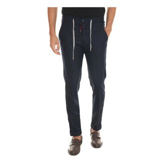 Marco Pescarolo Wollmischung Jogger Hose - - Trousers - Herren - Blau - 2XL