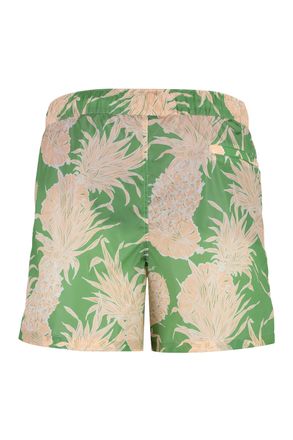 Valentino Garavani Mens Pineapple Print Swim Shorts Polyamide Beachwear Sea Clothing
