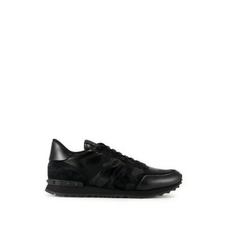 Valentino Baskets crant&eacute;es en cuir