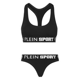 Plein Sport Jogging Unterw&auml;sche Set - - Sport - Damen - Schwarzk - L