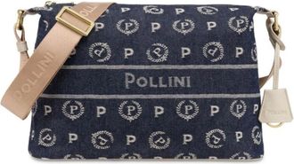 Pollini Femme, Sacs, Bleu, Taille: ONE Size Hobo Bag Heritage Marina