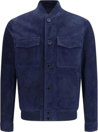 Salvatore Santoro Homme, Vestes, Bleu, Taille: L Bos Taurus Shell Jacket