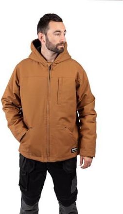 CAT Caterpillar Hooded Sherpa Lined Jacket Bronze