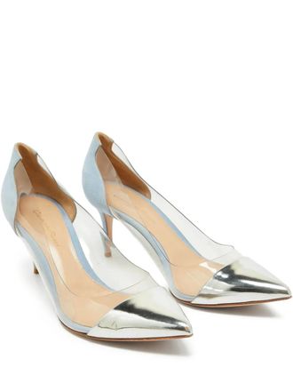 Gianvito Rossi escarpins Plexi 110 mm - Argent