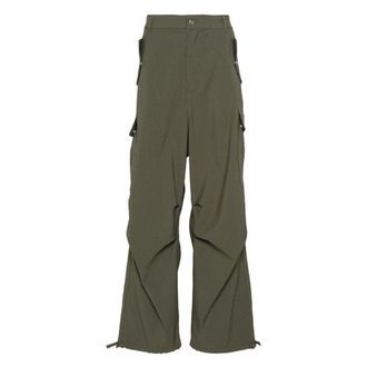 Rhude Seersucker Fallschirmhose - - Trousers - Herren - Gr&uuml;n - M