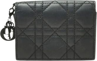 Dior Porte-cartes Pre-owned - Femme - Pre-owned - Noir - Taille: ONE Size