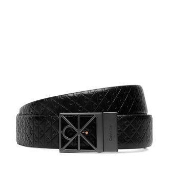 Calvin Klein Herreng&uuml;rtel Calvin Klein Emblem Cutout W/ Aop 35mm Adj LV04D7122G Schwarz