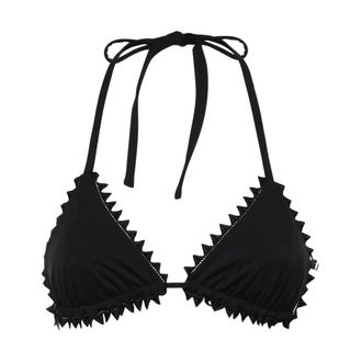 Jacquemus Picot Bikini Top - - Swimwear - Damen - Schwarzk - XS
