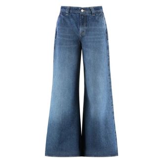 7 For All Mankind Willow Wide-Leg Jeans - - Jeans - Damen - Blau - W27