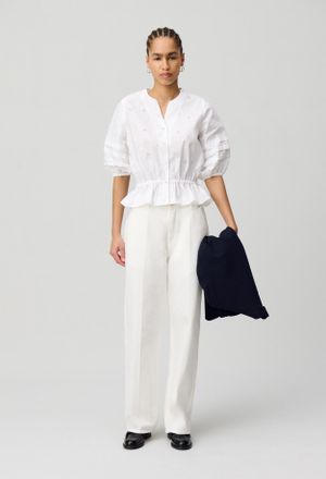 Claudie Pierlot Chemise &eacute;lastiqu&eacute;e brod&eacute;e