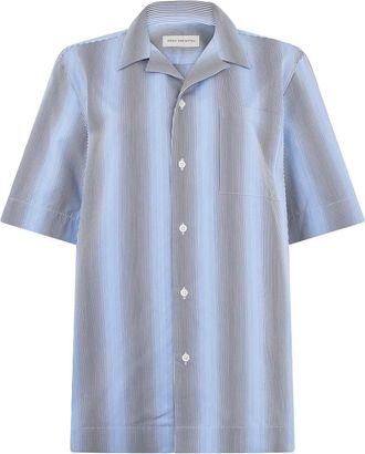 Dries Van Noten Homme, Chemises, Bleu, Taille: S Chemise &agrave; manches courtes