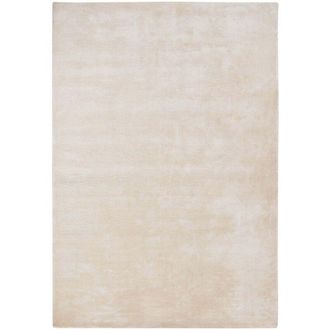 Beliani Teppich GESI II Hellbeige 140 x 200 cm Viskose