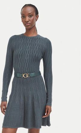Guess Strickkleid W6BK64 Z1569 Gr&uuml;n Regular Fit