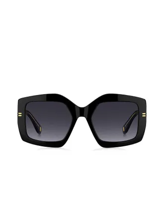 Marc Jacobs Womens Sunglasses Black-Gold Acetate Eyewear - Black/gold