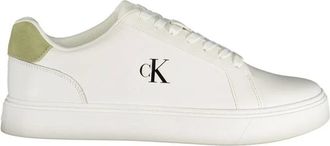 Calvin Klein Homme, Chaussures, Blanc, Taille: 40 EU Bianco Polyurethane Baskets