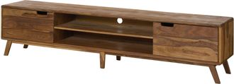 Massivmoebel24 Mobile Tv Sheesham Naturale Sabbiato 220x40x48 (bxtxh) Montato Parzialmente Malm&ouml; 2 224