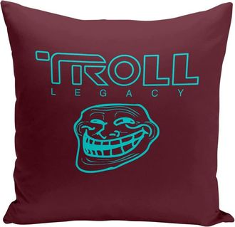 Fabulous Kissen mit Kissenbezug 40x40 cm Troll Legacy Parodie Film Science Fiction Meme