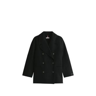 Tommy Hilfiger Manteau caban croisé en laine mélangée