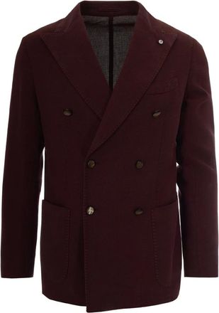 Lubiam Homme, Vestes, Rouge, Taille: M Blazers
