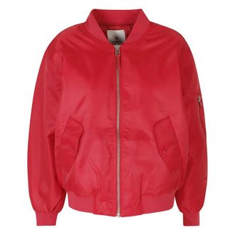 Anine Bing Leon Bomber - Femme - Vestes - Rouge - Taille: 38 FR