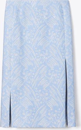 Tory Burch Damen Silk Jacquard Skirt