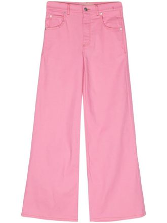Marni jean ample &agrave; taille haute - Rose