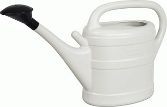 Kova&T 1x Gießkanne 10L HELLGRAU + 1 GRATIS KÜHLSCHRANKMAGNET! Blumenkanne Kunststoff groß für Garten & Zimmerpflanzen Gießkannen Gieskanne Giesskanne 10 Lit