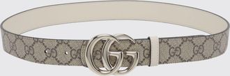 Gucci GG Marmont G&uuml;rtel aus beschichtetem Stoff mit Monogramm und GG-Schnalle