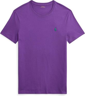 Ralph Lauren Leichtes T-Shirt mit Pony-Stickerei, Custom Slim Fit in
