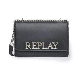 Replay Strukturierte Polyurethan-Handtasche f&uuml;r Frauen - - Bags - Damen - Schwarzk - ONE SIZE