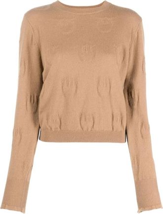 Pinko Pinko, Femme, Pulls, Brun, Taille: 38 FR Marmotta Sweater