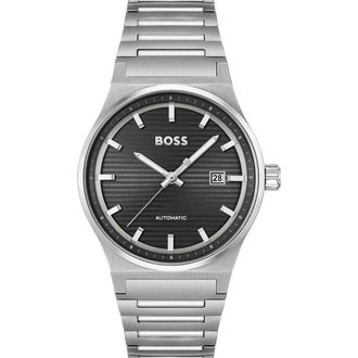 HUGO BOSS Graue Edelstahl-Armbanduhr
