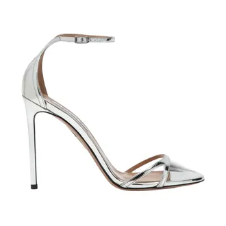 Aquazzura Sandales Nuda 85 - Femme - Chaussures - Gris - Taille: 39 1/2 EU