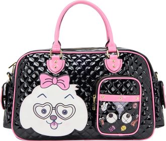 Mymo Handtasche Handtasche Frauen Schwarz Rosa