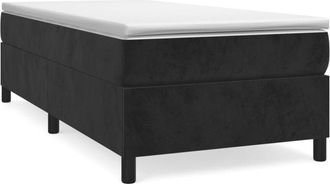 vidaXL Bettgestell Schwarz 90x190 cm Samt Vidaxl